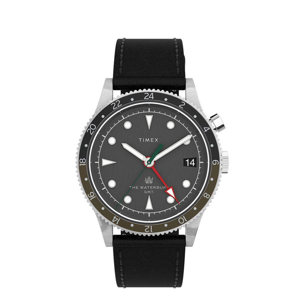 Waterbury Traditional GMT 39mm Leather Band – Timex Philippines
