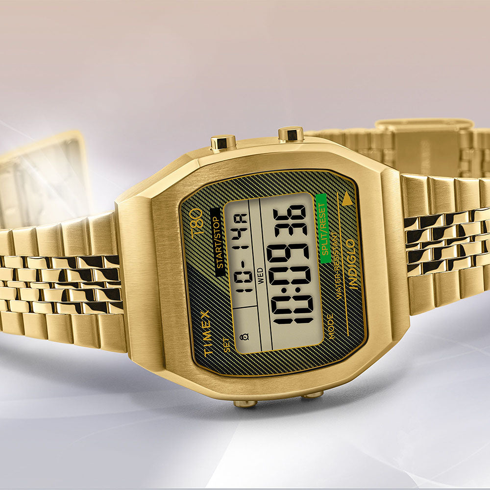 Timex 80 Digital 34mm Stainless Steel Band – Timex Philippines