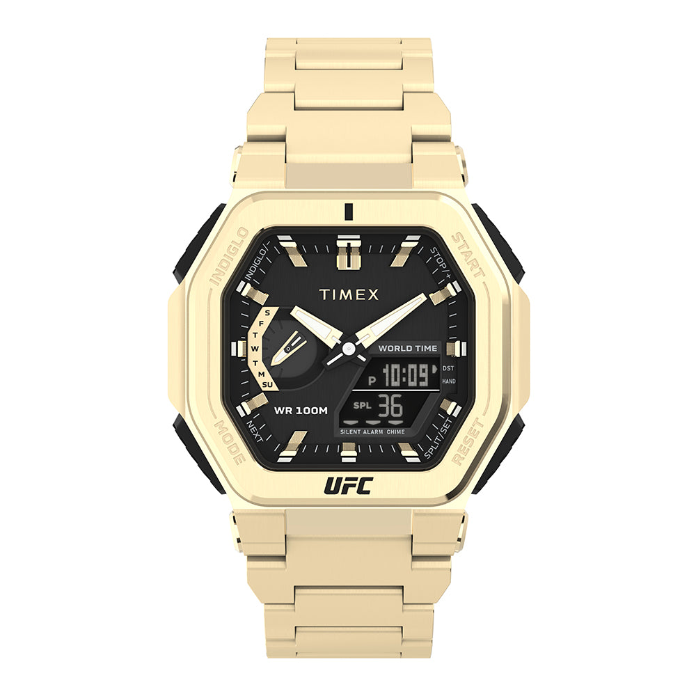 Timex Ufc Colossus Multifunction 45mm Stainless Steel Band – Timex ...