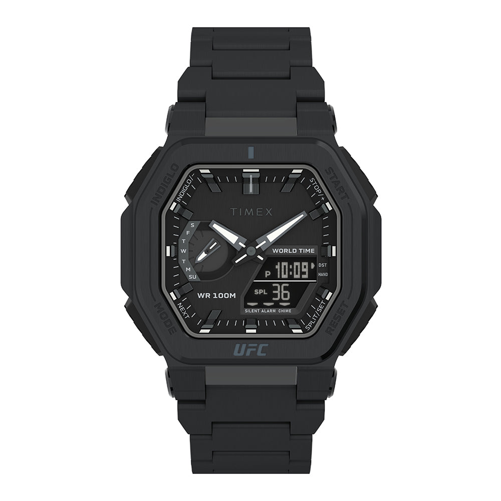 Timex Ufc Colossus Multifunction 45mm Stainless Steel Band – Timex ...