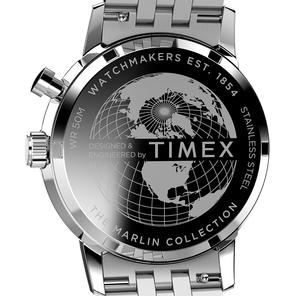 Marlin Moon Phase Multifunction 40mm Stainless Steel Band – Timex ...