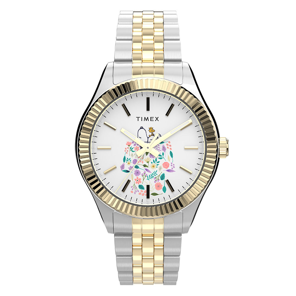 Timex X Peanuts® Timex Legacy 3-Hand 34mm Stainless Steel Band – Timex ...