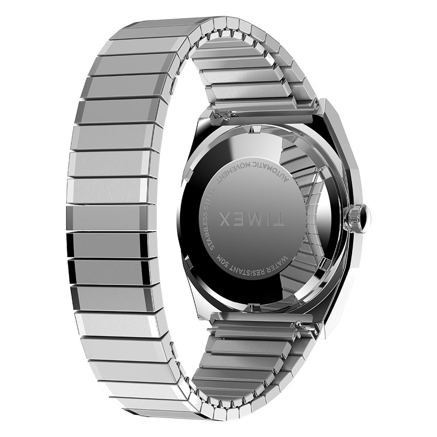 Timex 1983 E Line Reissue Automatic 34mm Stainless Steel Band – Timex ...