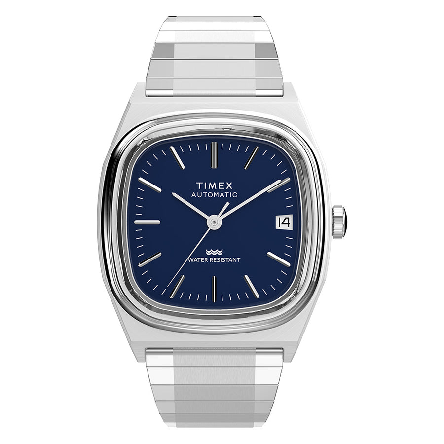 Timex 1983 E Line Reissue Automatic 34mm Stainless Steel Band – Timex ...