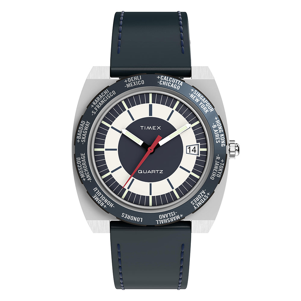 Q Timex 1972 Reissue Date 39mm Leather Band – Timex Philippines