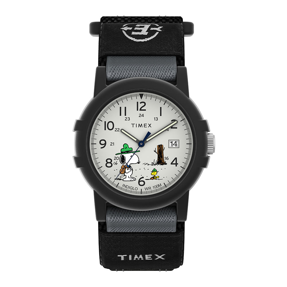 Timex Expedition® x Peanuts Beagle Scout Date 40mm Fabric Band – Timex ...