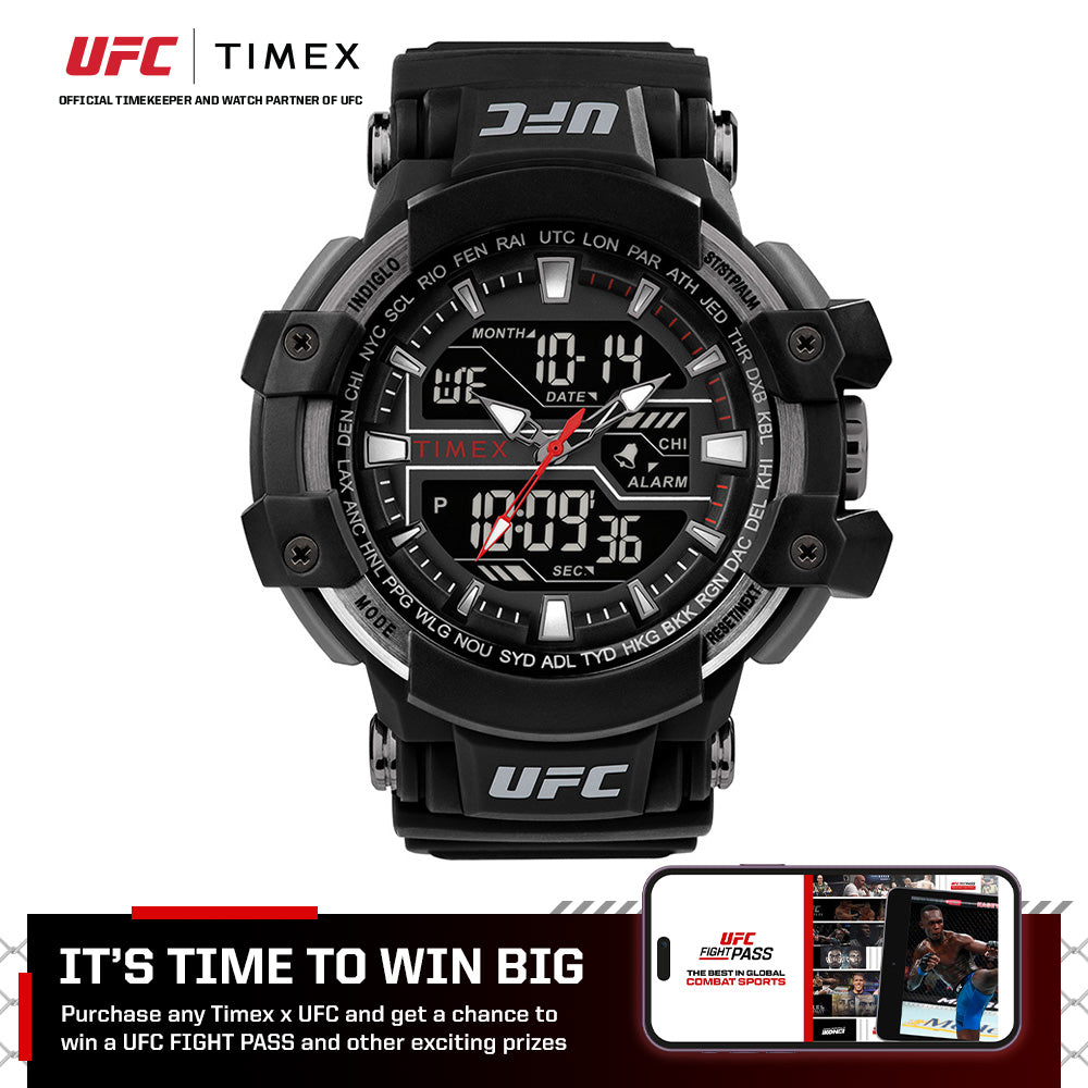 Timex UFC Combat Anadigi 53mm Resin Band – Timex Philippines