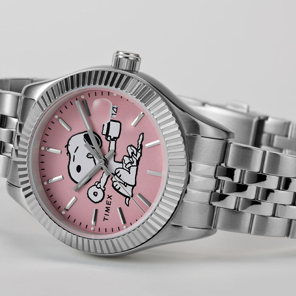 Timex Legacy X Peanuts Day-Date 36mm Stainless Steel Band – Timex ...